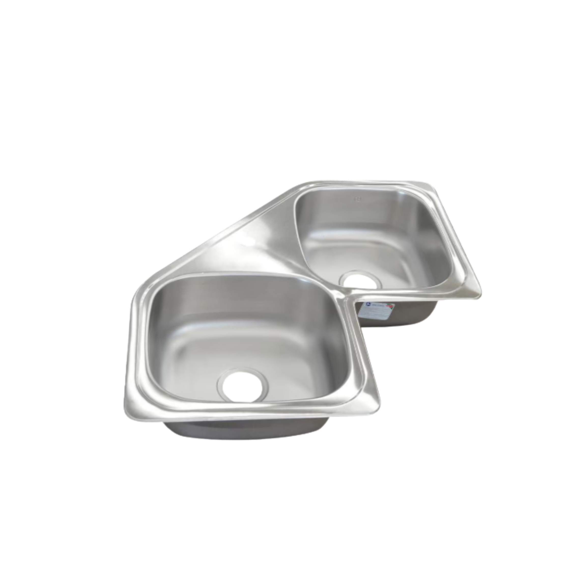 Eb Angled Sink with 2 Tubs Built-in Ce-110 – Cubylam & Chalet